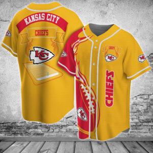Chiefs Pride Classic Yellow Baseball Jersey - ChiefsFam