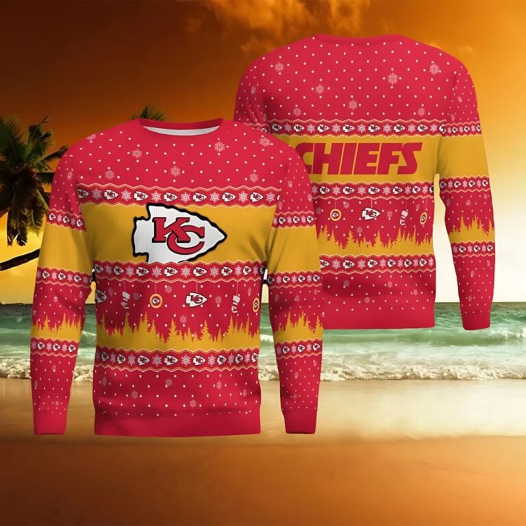 Kansas City Chiefs Mickey Mouse Funny Ugly Christmas Sweater - ChiefsFam