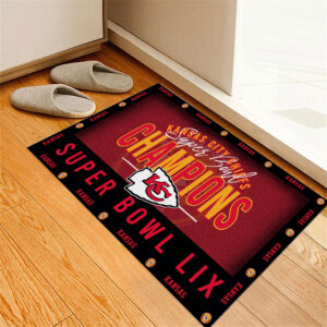 Kansas City Chiefs 2025 Super Bowl LIX Champions Doormat - ChiefsFam